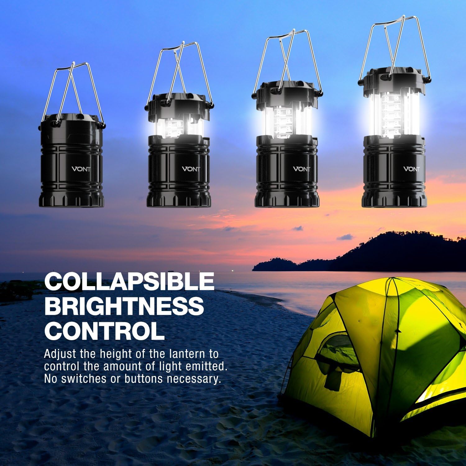 Vont LED Camping Lantern, LED Lanterns, Suitable Survival Kits for ...
